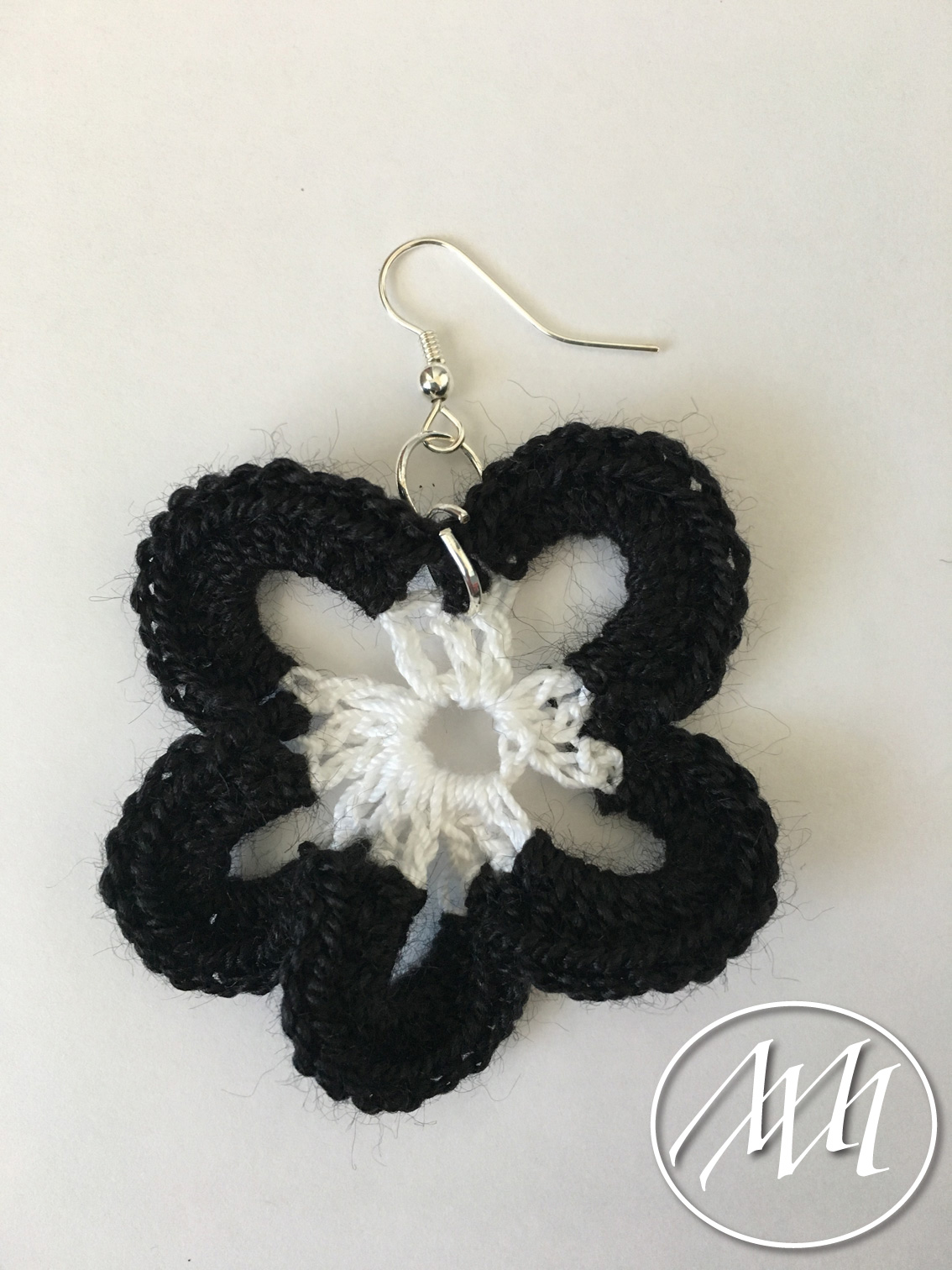 Easy Crochet Flower Earrings | Michaeli Marler
